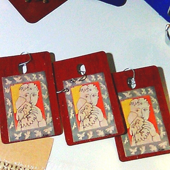 Holiday | Pablo Picasso Handcrafted 3 Piece Ornament Set Santa | Poshmark